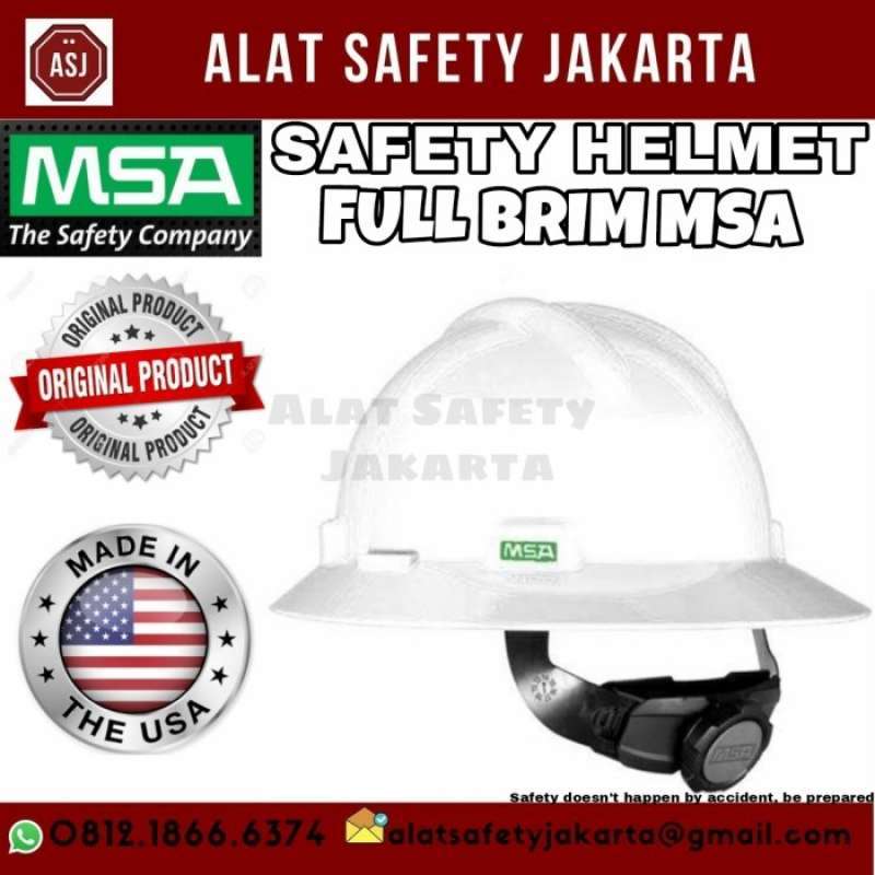 Jual Helm MSA Full Brim Original USA - MSA Full brim Inner Fastrack ...