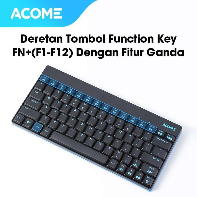 Promo Acome Akm2000 Keyboard & Mouse Combo Wireless Portable 1600dpi ...
