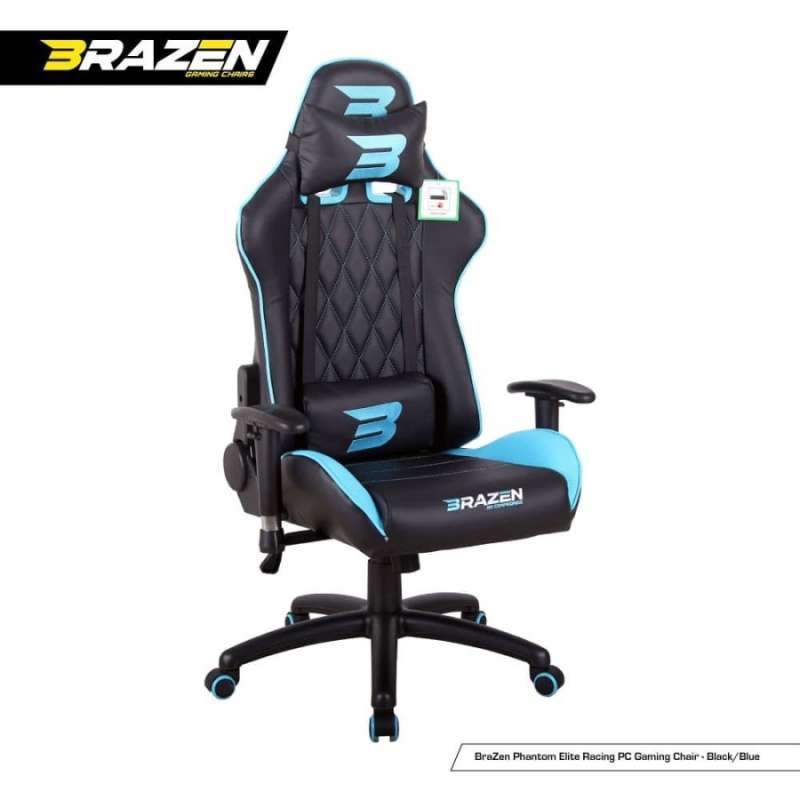 Jual BraZen Phantom Elite PC Gaming Chair - Blue di Seller Originae ...