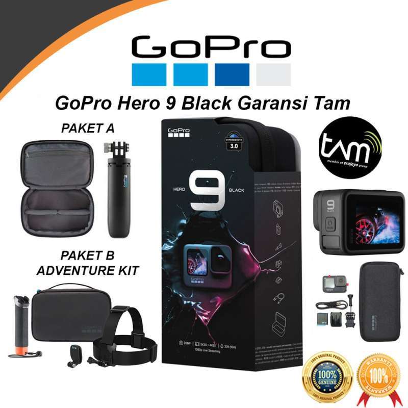 Jual GoPro Hero 9 Black Ultra Smooth Action Camera HERO9 BERGARANSI ...