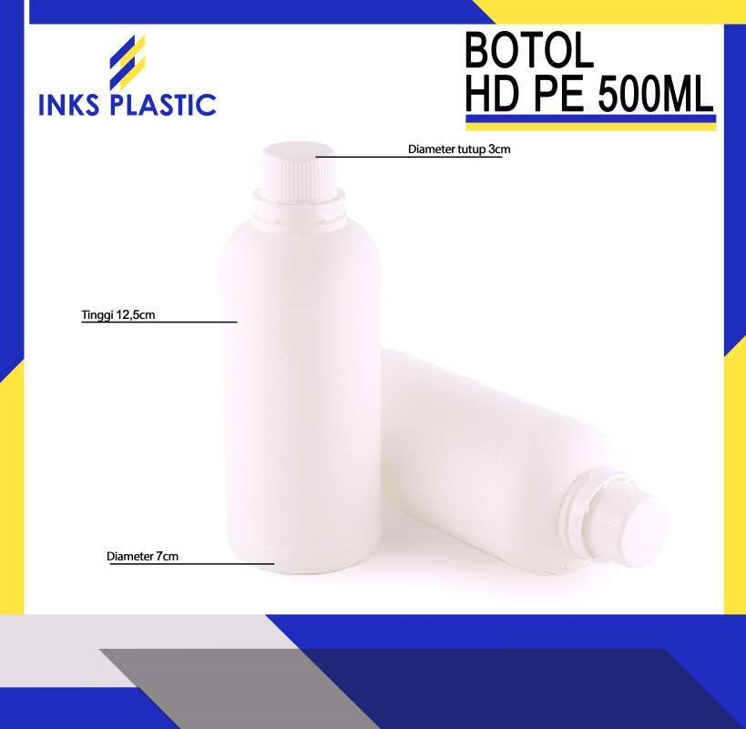 Jual BOTOL HDPE 500ML (20PCS) di Seller inksplasticpackaging - Cibadak ...