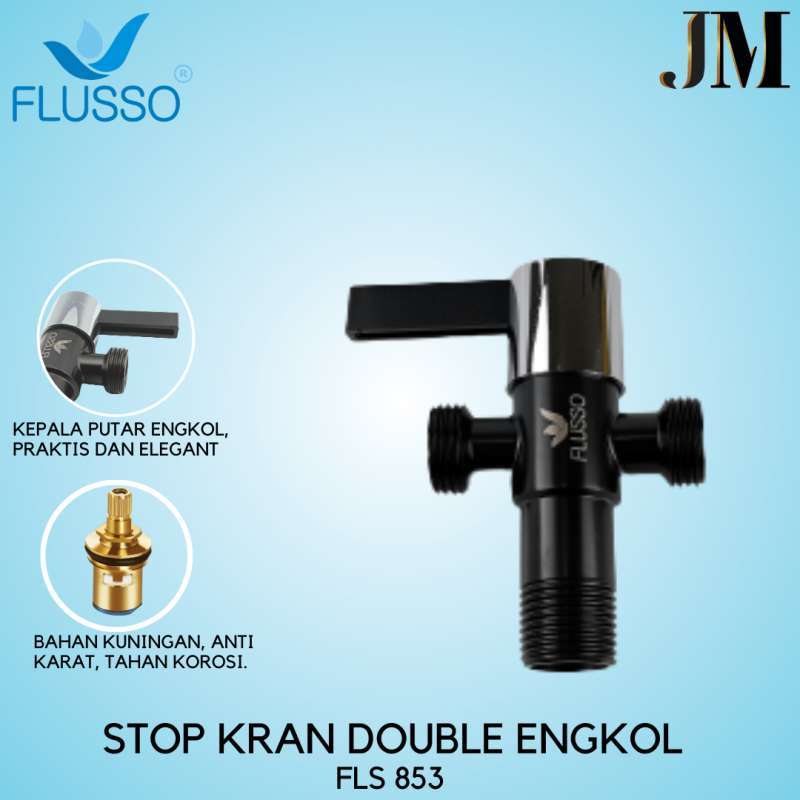 Promo Stop Kran Air Stop Keran Double Shower Stop Kran Closet hitam ...