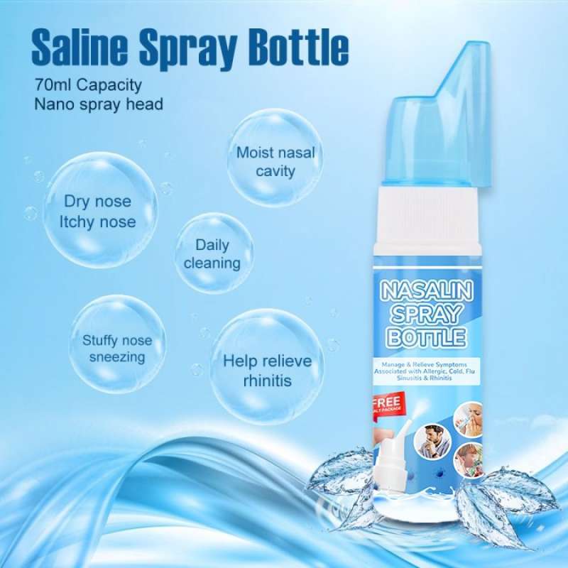 Jual NASALIN spray bottle / BOTOL SPRAY untuk sinus, flu, alergi ...