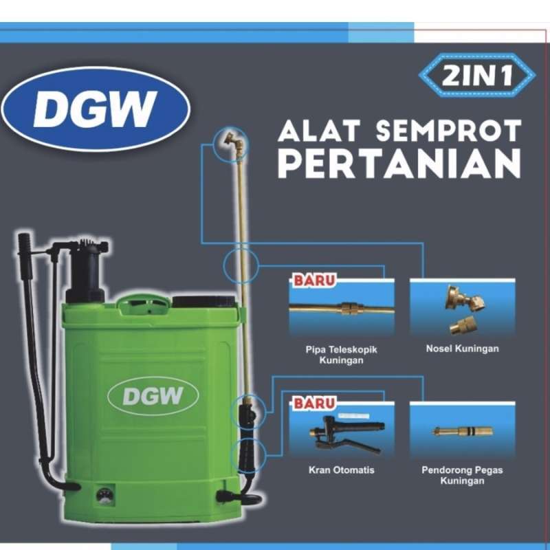 Jual Sprayer tangki semprot elektrik 16 liter tangki cas - DGW 2in1 di ...