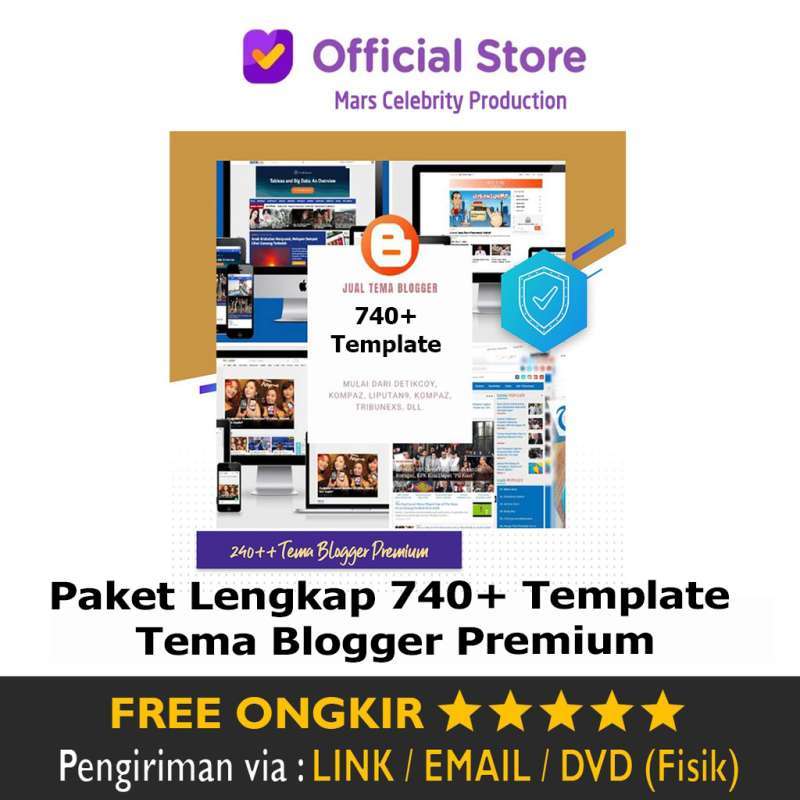 Jual Paket Lengkap 240+ Template Tema Blogger Premium Blog Blogspot ...