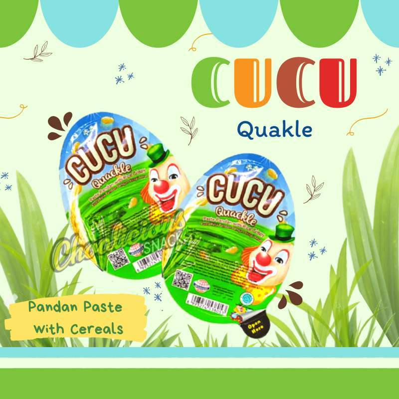 Jual Cokelat Cucu Quackle Rice Crispy With Pandan Paste (1 Box Isi 24 ...
