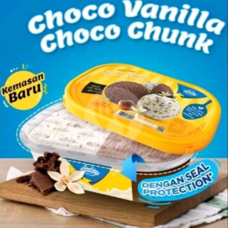 Promo Campina ice Cream choco vanilla choco chunk 700ml x 2 pac Diskon ...