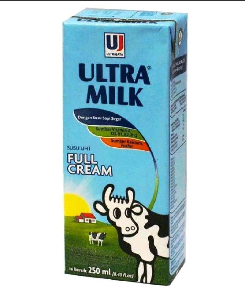 Jual Susu Ultra 250 Ml Full Cream | 1 Dus Isi 24 Di Seller J'beverage ...