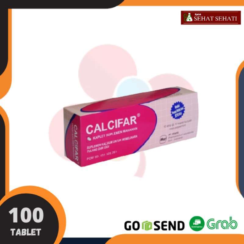 Promo Calcifar Kalsium 500mg - 100 Tablet Diskon 24% di Seller ...