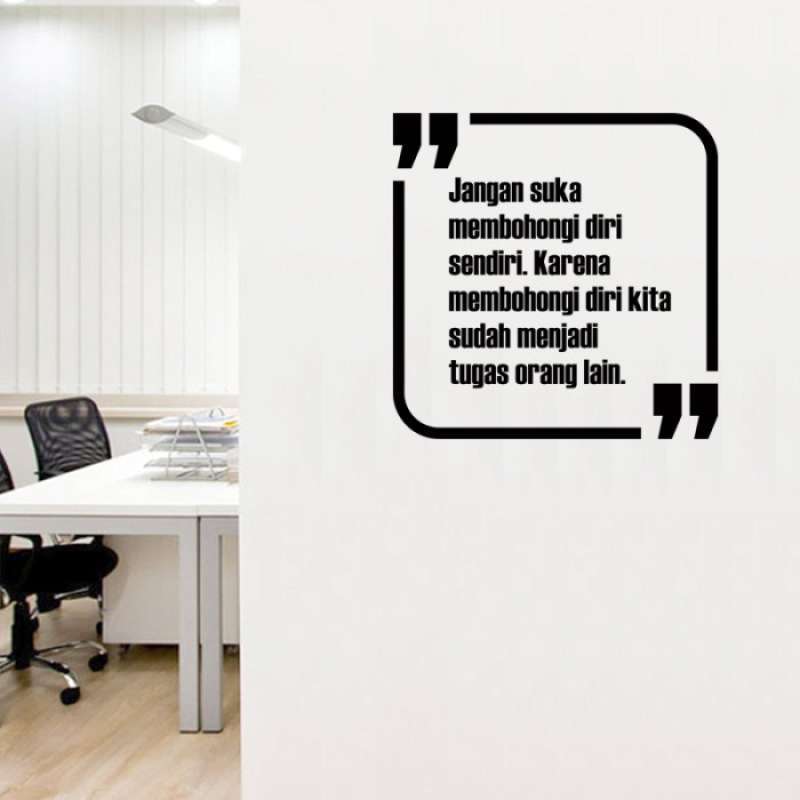Jual Cutting Stiker CUSTOM TEKS TULISAN Kaca Dinding Motivasi Sticker ...