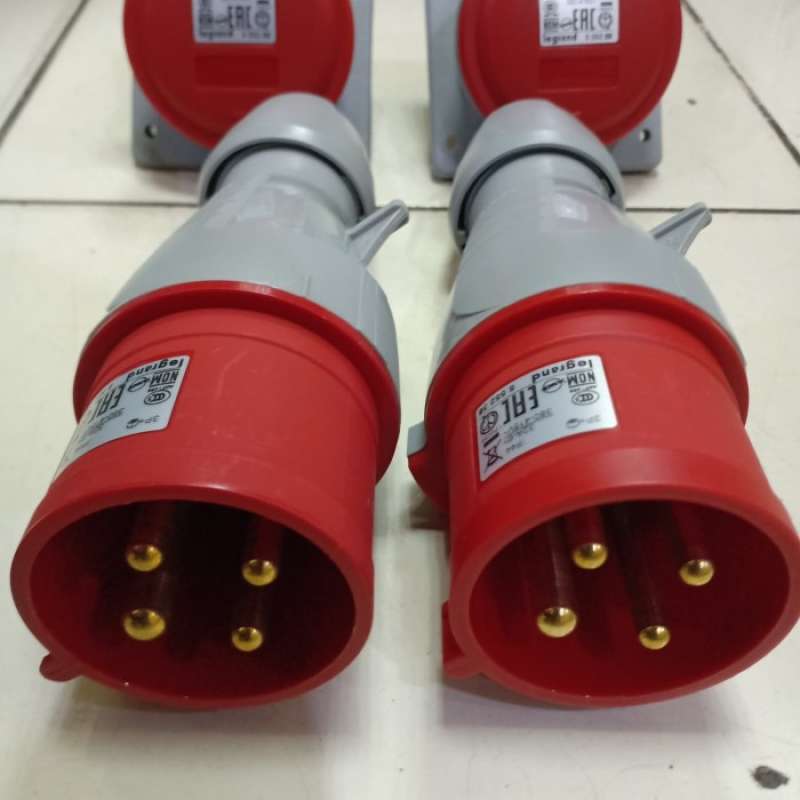 Jual Plug dan Socket Elektrik 32 A 4 Pin Legrand 555238 555288 ...