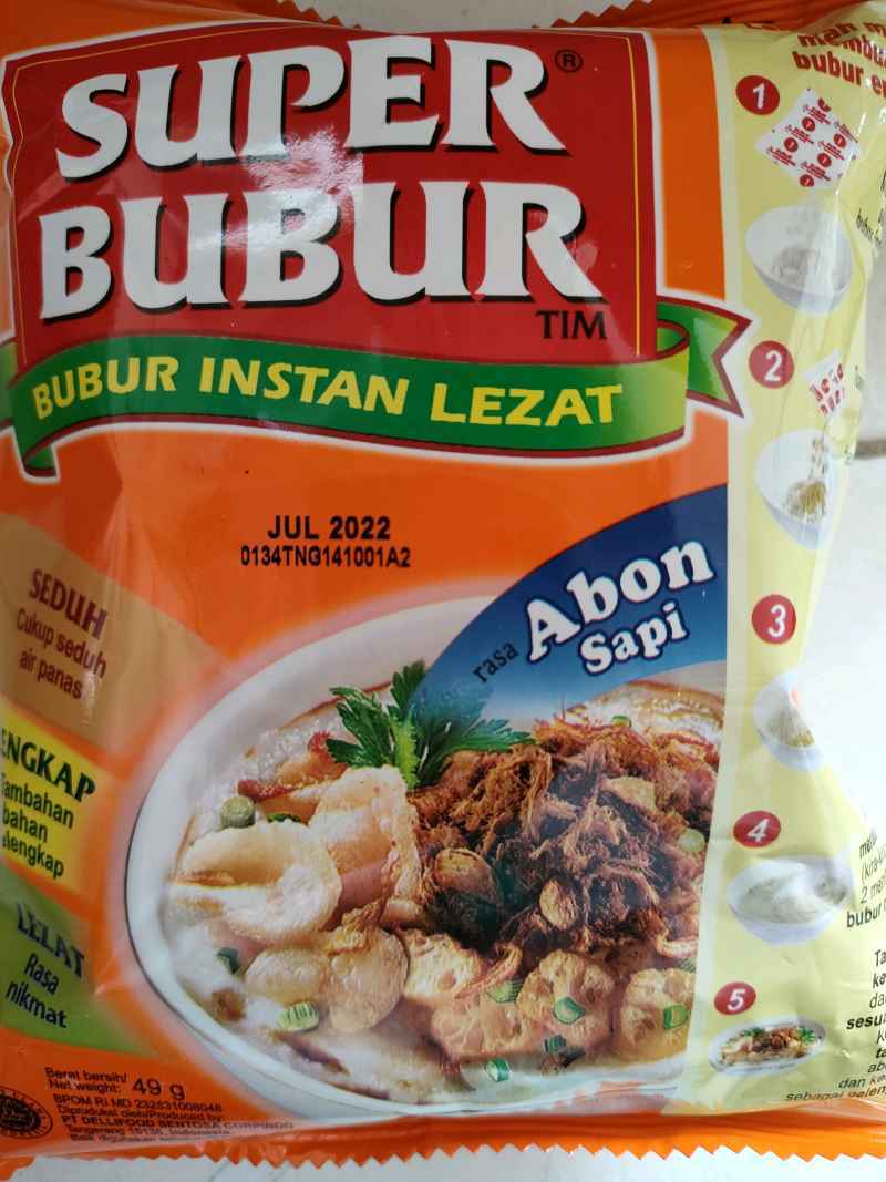 Jual SUPER BUBUR rasa Abon Sapi Bubur Instant [49 g] di Seller Nanashop ...
