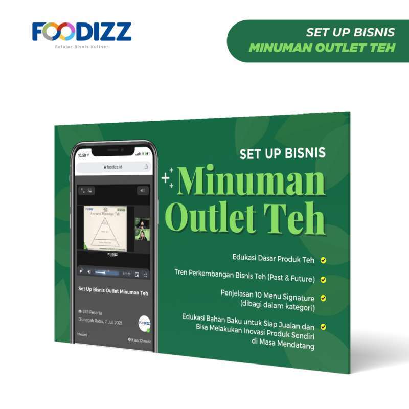 Jual Foodizz E-course Set Up Bisnis Outlet Teh di Seller Foodizz ...
