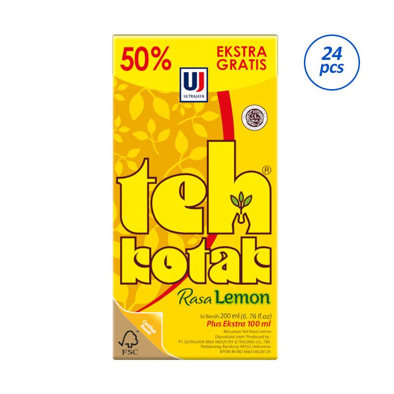 Jual Ultra Teh Kotak Rasa Lemon Box Minuman Teh [300 mL/ 24 pcs] di ...