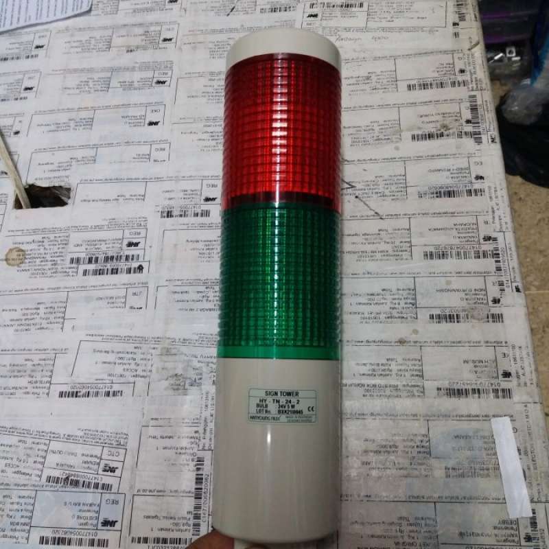 Jual PROMO lampu sign tower light 2 lampu merah hijau 24vdc hanyoung di ...
