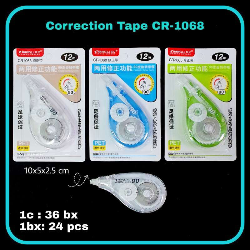 Jual SOS Correction Tape CR-1068 / Tipex Roll / Tipex Kertas - Bebas di ...