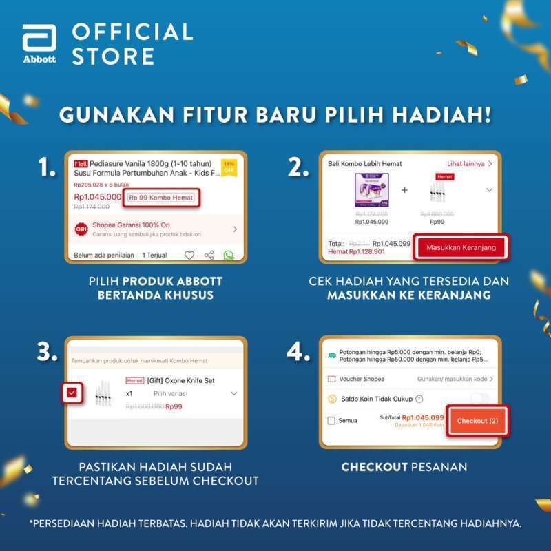 Jual Pediasure Vanila 1800g (1-10 tahun) Susu Formula Pertumbuhan Anak - Kids Formula - 2 Pack ...