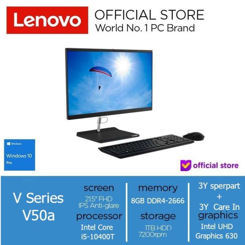 Jual Lenovo V50a-22IMB Core i5-10400T 8GB 1TB HDD Win10 di Seller ...