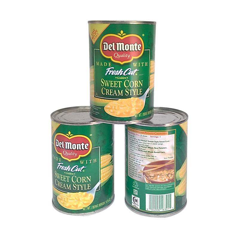 Jual Del Monte Sweet Cream Style Corn Makanan Kaleng [425 g/ 3 Kalen ...