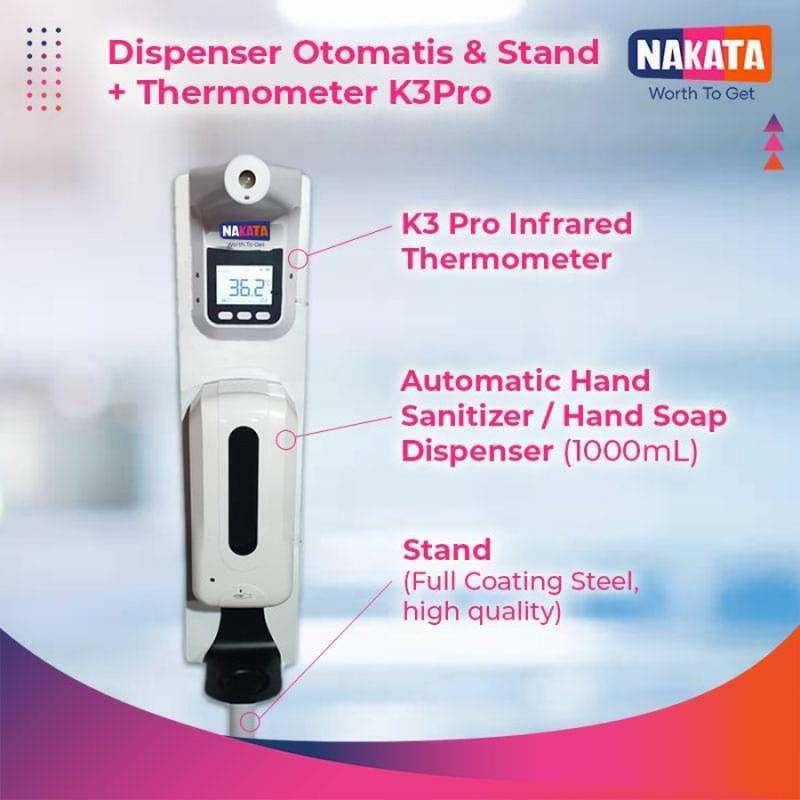 Promo Automatic Dispenser Otomatis Hand Sanitizer + Termometer K3Pro ...