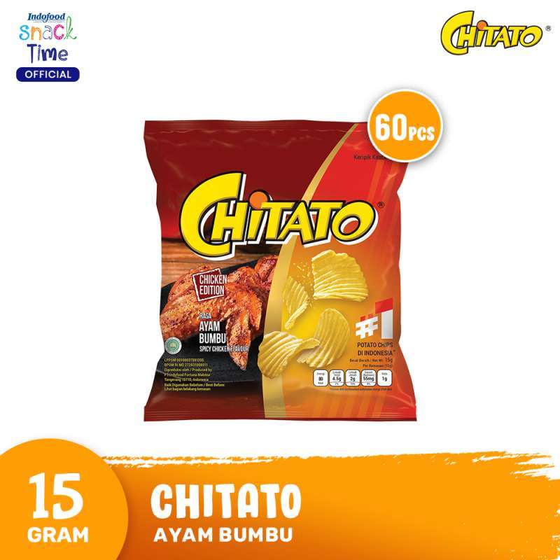 Jual Chitato Ayam Bumbu Snack [15 g/ 60 pcs] di Seller Indofood Snack ...