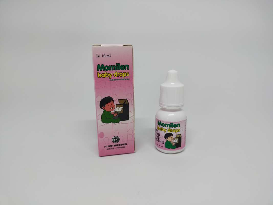 Jual Momilen Baby Drops Multivitamin B, L-lysin, Dha, Rasa Jeruk Isi 10 ...