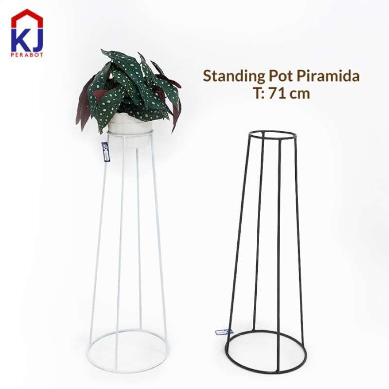 Promo STANDING POT PIRAMIDA - Hitam Diskon 4% di Seller Unggul Kaya ...