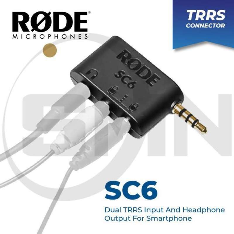 Promo Rode SC6 Dual TRRS Mic Input and Headphone Output Audio Splitter Diskon 50% di Seller ...