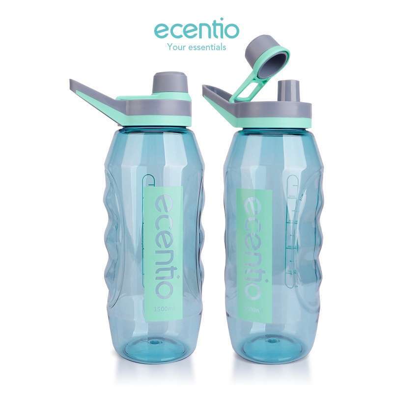 Jual ecentio 1500ml botol minum Kapasitas Besar Sporty Dan Trendy Space ...