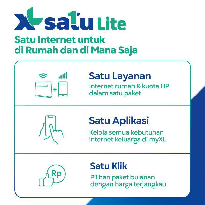 Jual Xl Satu Lite - Internet Rumah Unlimited + Kuota Hp Hingga 100gb ...