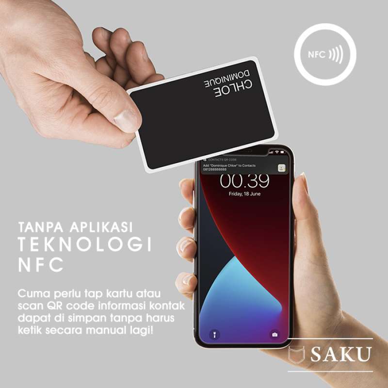 Jual SAKU Dynamic NFC Smart Business Card Kartu Nama Pintar Tanpa ...