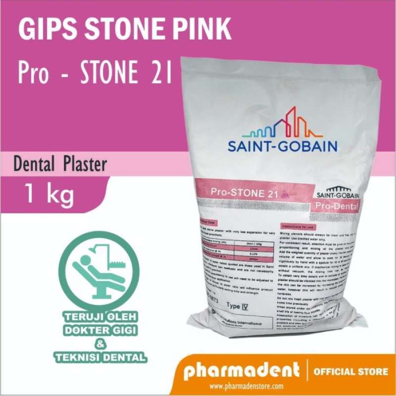 Promo Gips Pink Tipe IV (4) - Gip Stone - Dental Material Diskon 5% di ...