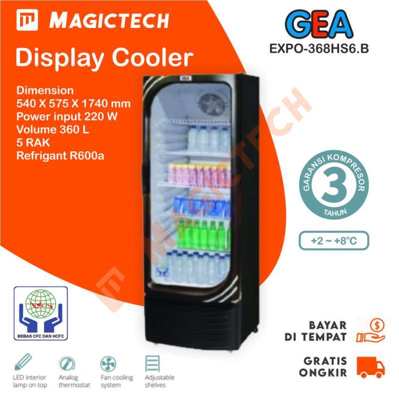 Jual Showcase 5 Rak Gea Expo-368 / Expo-368hs / Expo-368hs6.b - 360 ...