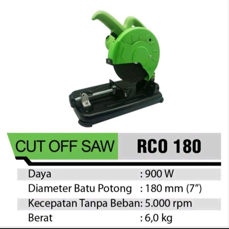 Jual RYU Cut Off RCO 180 7inch Cutting Wheel Chop Saw / Mesin Pemotong ...