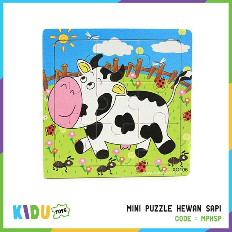Jual Mainan Anak Mini Puzzle Hewan - Sapi Di Seller Kidu Toys ...