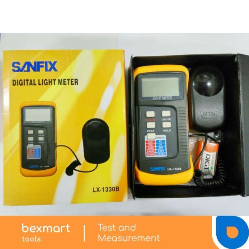 Jual Alat pengukur penerangan Lux Meter Light Meter Sanfix LX-1330B di ...