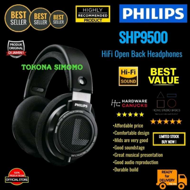 Jual Philips SHP9500 / SHP 9500 HiFi Precision Stereo Over-Ear ...