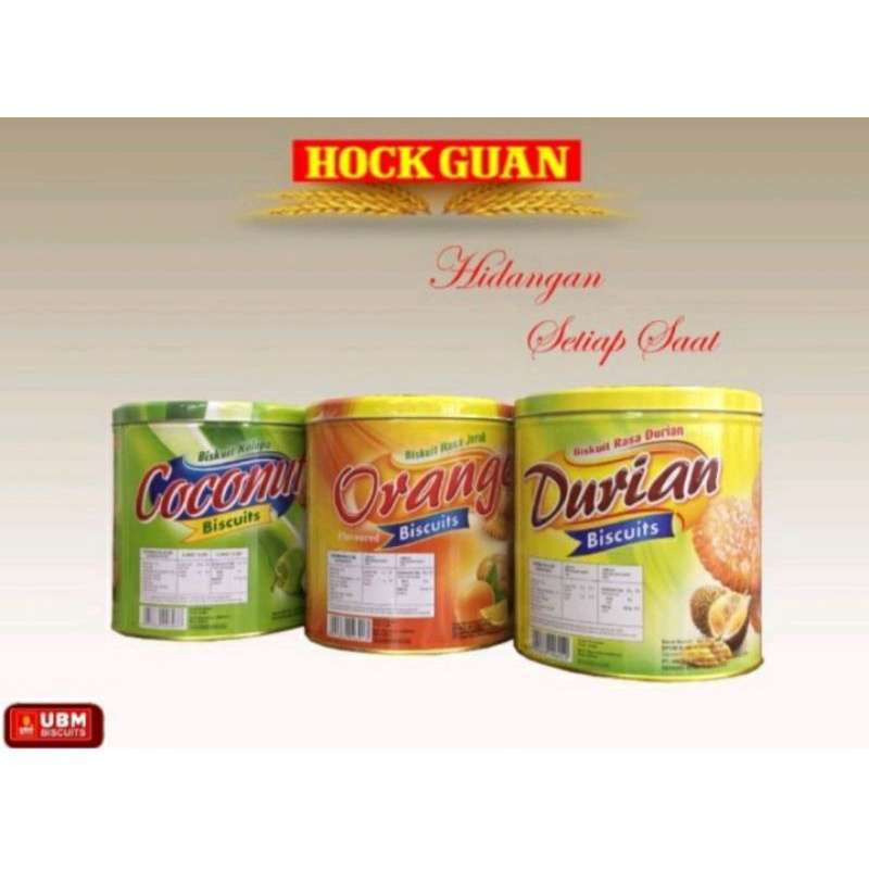 Jual UBM Biscuits Hock Guan Assorted Biskuit Kemasan Kaleng 350 gr ...