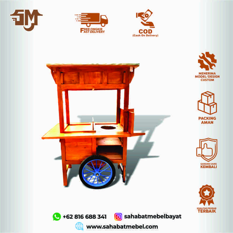 Jual Gerobak Jualan Gerobak Angkringan MIni Komplit Gerobak Usaha ...