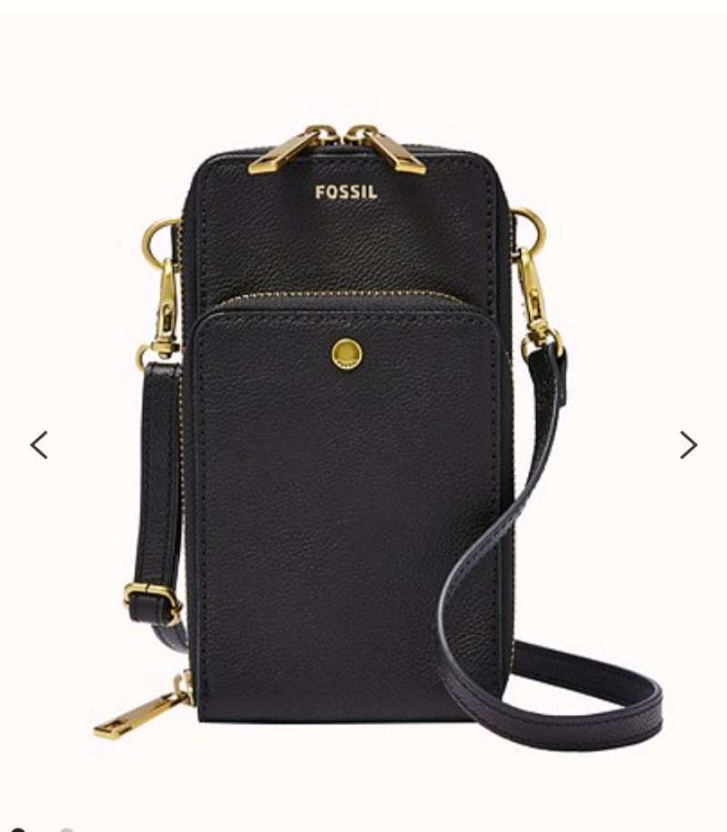 Promo Fossil Sofia Phone Case Black Leather SWL2676001 hitam Diskon 50% ...