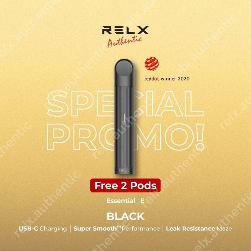 Jual RELX Essential Device Black di Seller PODS Authentic Bandung ...