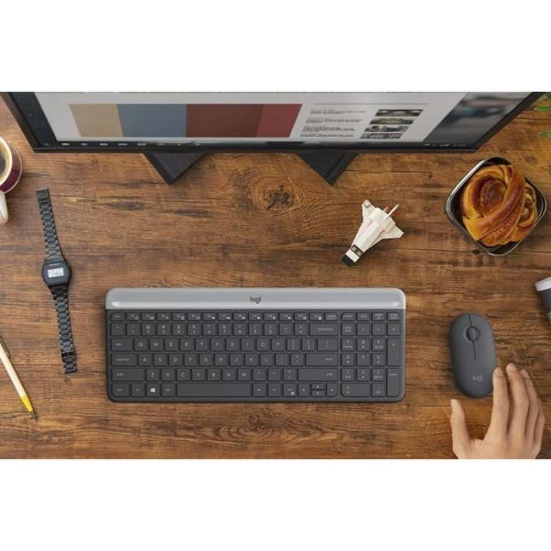 Promo NO ONGKIR Logitech MK470 Slim Wireless Keyboard and Mouse Combo ...