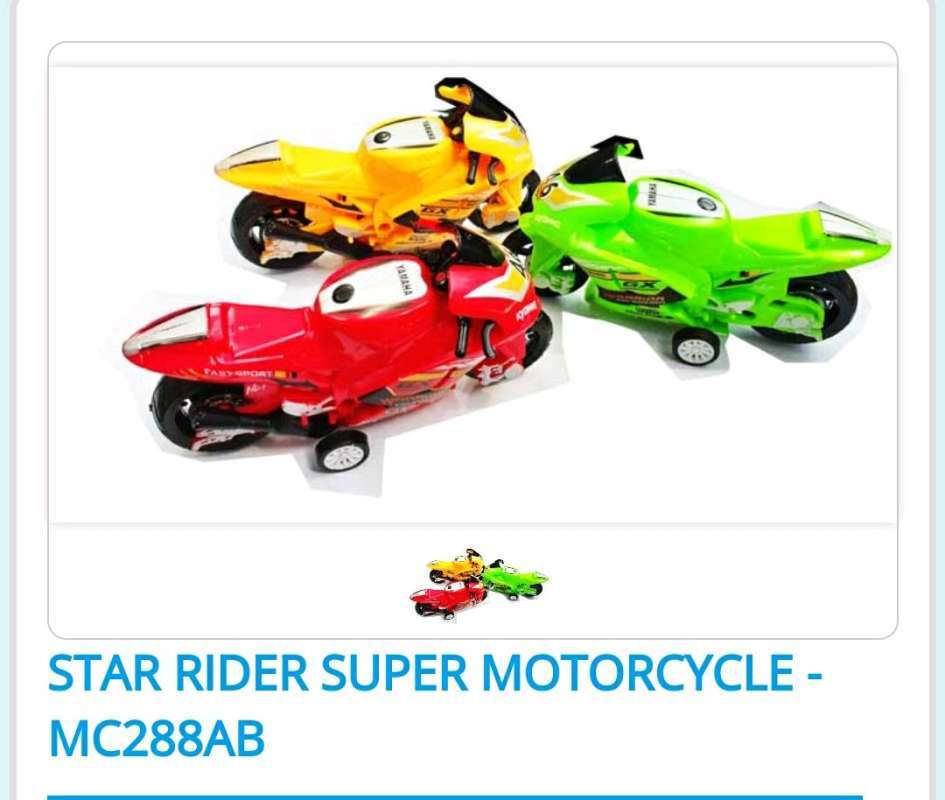 Jual STAR RIDER SUPER MOTORCYCLE - MC288AB di Seller Kiara Store ...