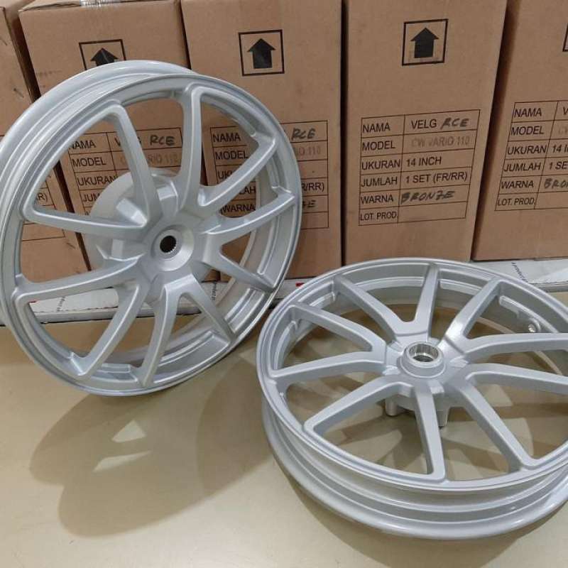 Jual velg motor vario 110 Chemco Evo Silver di Seller Tokovirall00 ...