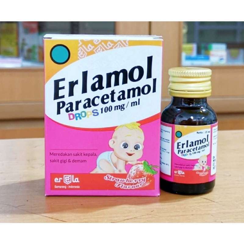 Promo ERLAMOL DROP 15 ML DAN SIRUP 60 ML OBAT DEMAMPUSING SAKIT KEPALA ...