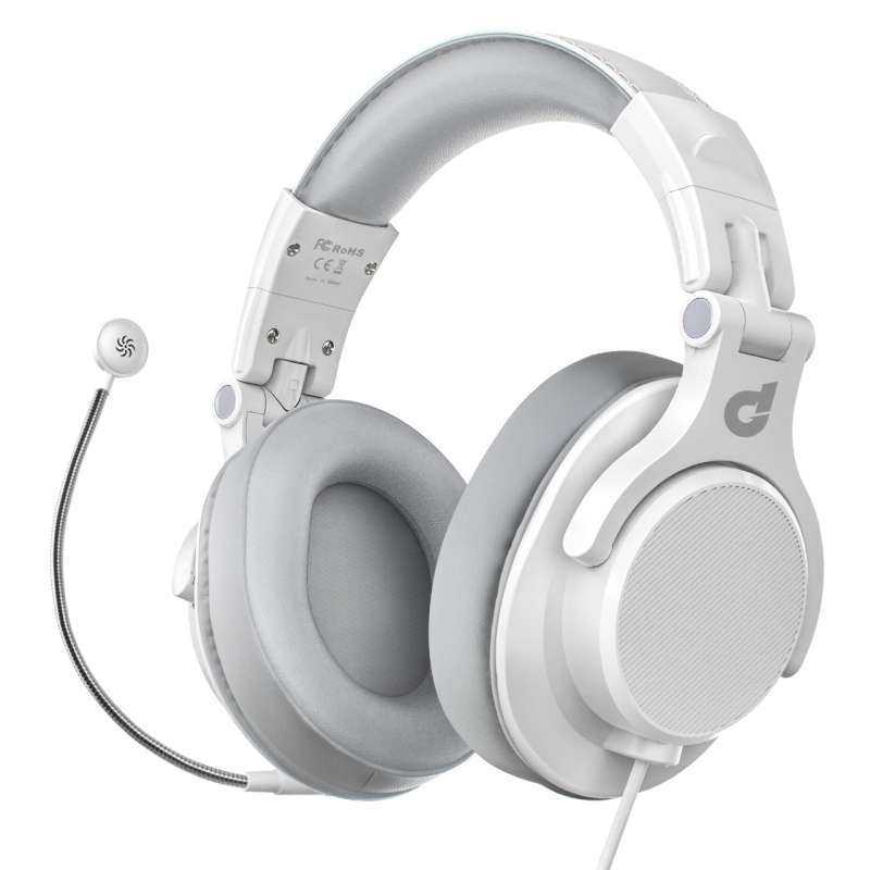 Jual Dbe Dj80 Foldable Dj Headphone With Detachable Microphone - White ...
