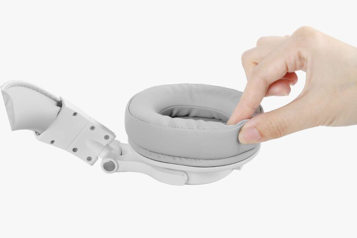 Jual Dbe Dj80 Foldable Dj Headphone With Detachable Microphone - White ...