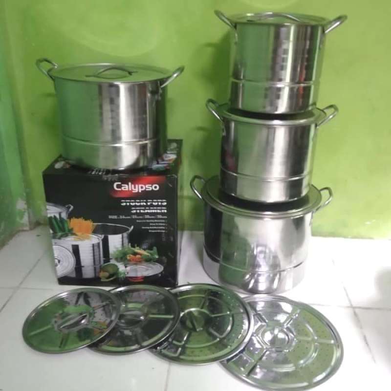 Jual BEST PROMO Panci Set Calypso Stainless Steel di Seller Store Hanzo ...