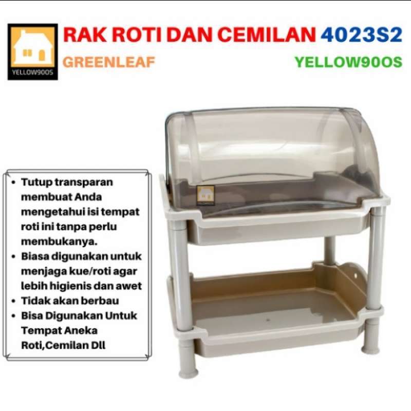Jual SPECIAL TEMPAT WADAH ROTI 2 SUSUN GREENLEAF / TEMPAT ROTI 2 SUSUN ...