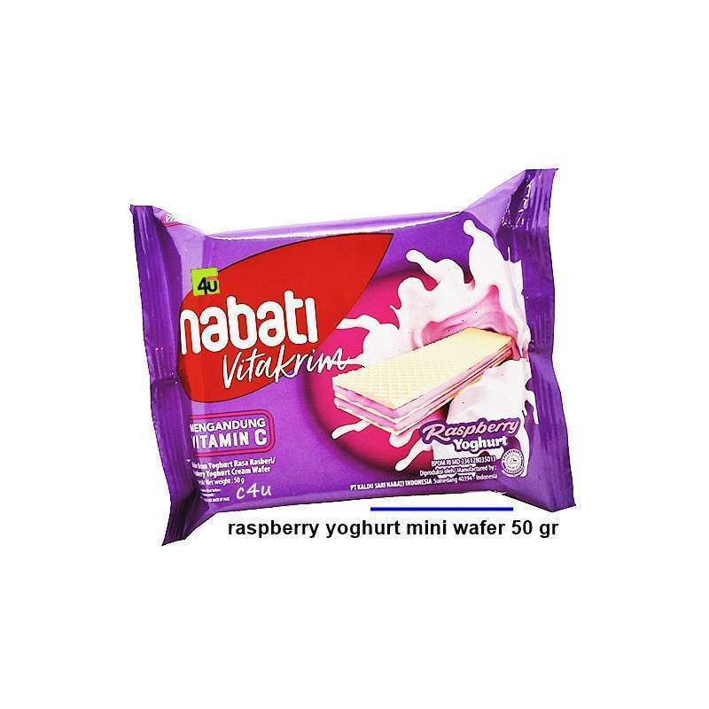 Jual Nabati MINI Wafer Rasa RASPBERRY YOGHURT [50 gr] Vitakrim di ...